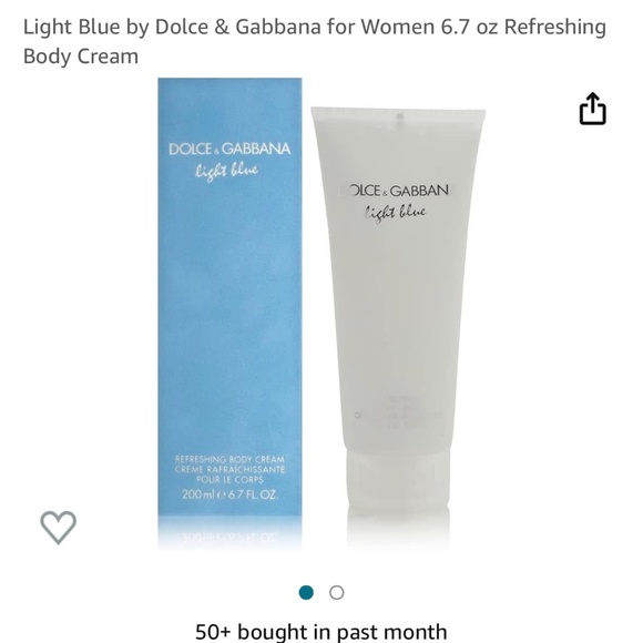 Dolce & Gabbana | Bath & Body | Dolce And Gabbana Light Blue Body Cream ...